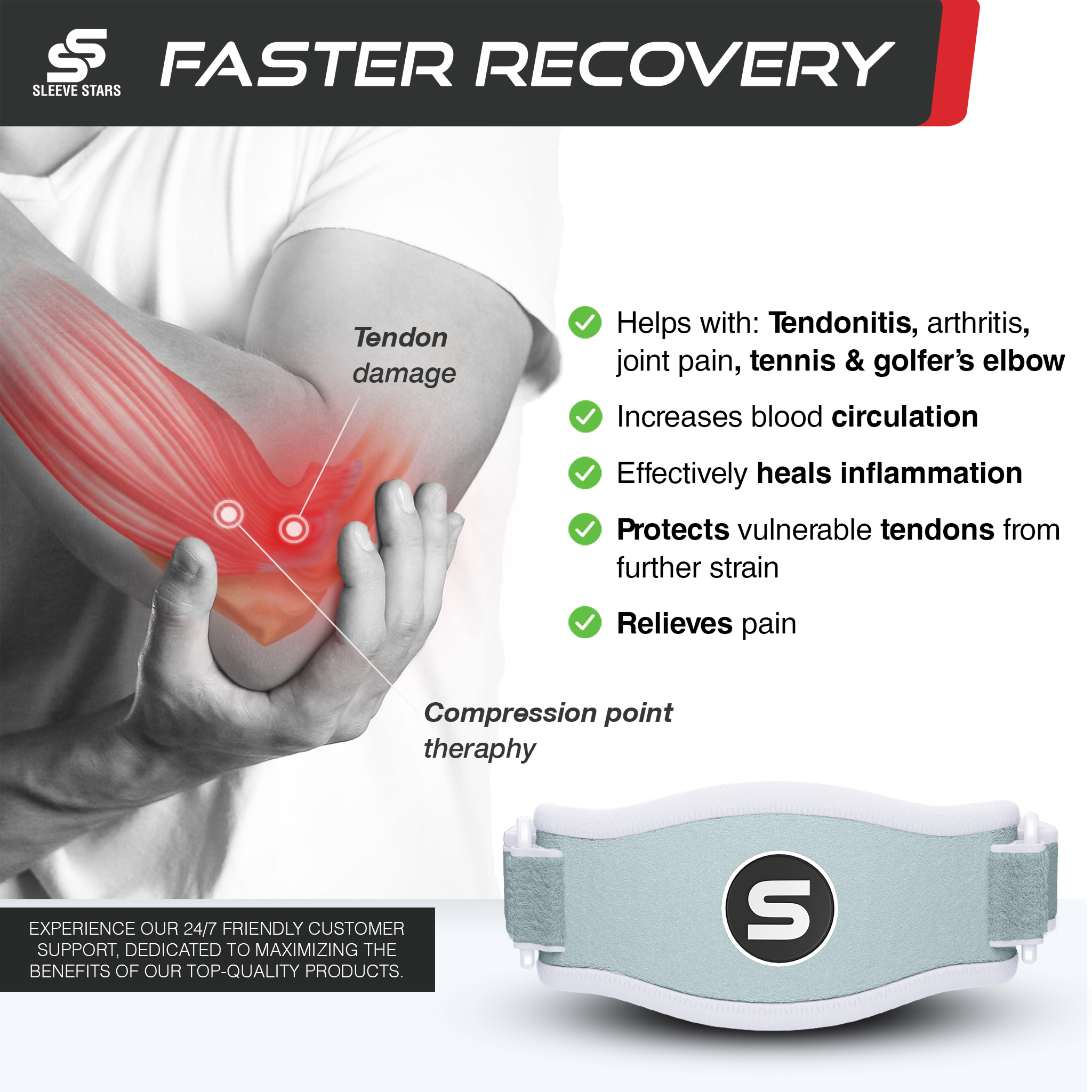 Elbow Brace – Sleeve Stars