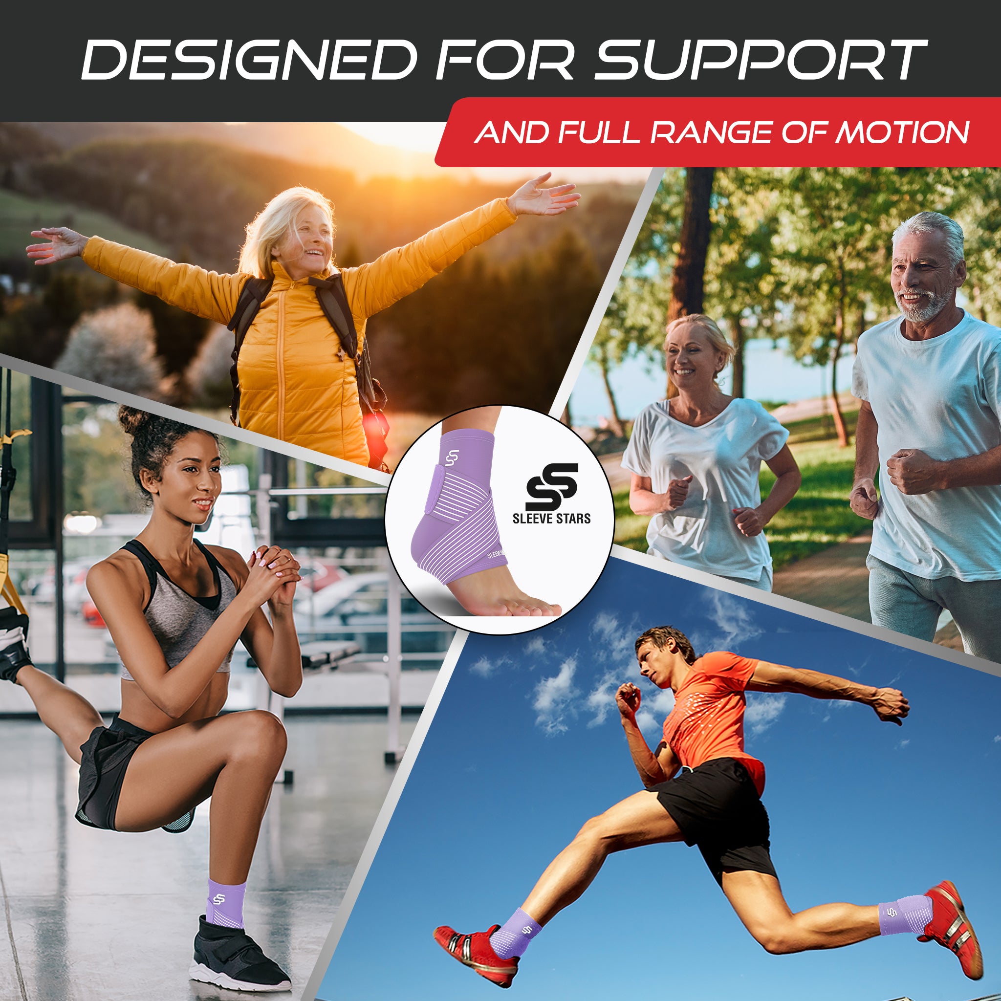 Ankle Sleeve Brace for Plantar Fasciitis | Sleeve Stars
